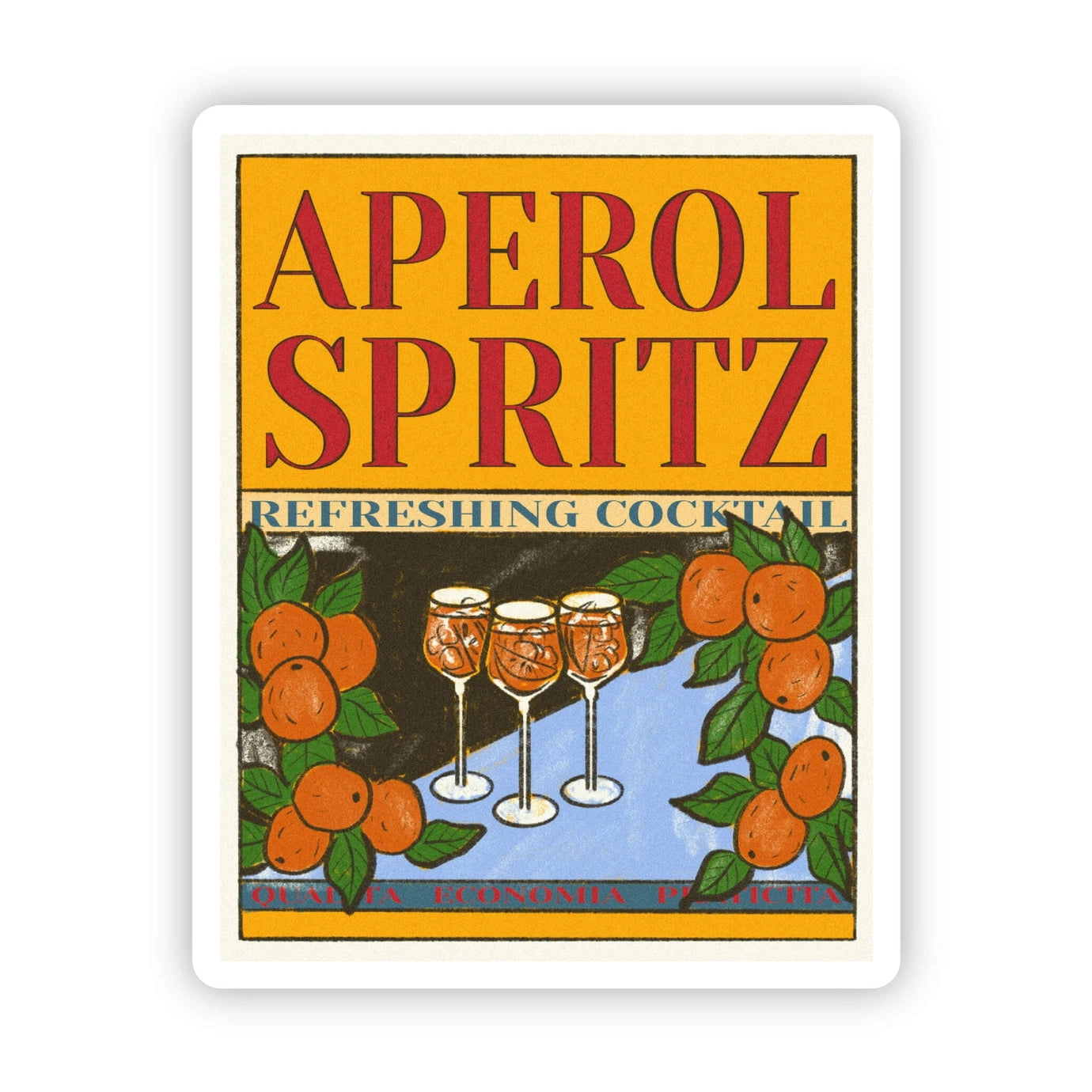 Aperol Spritz Sticker – Grounded Knot Rooted